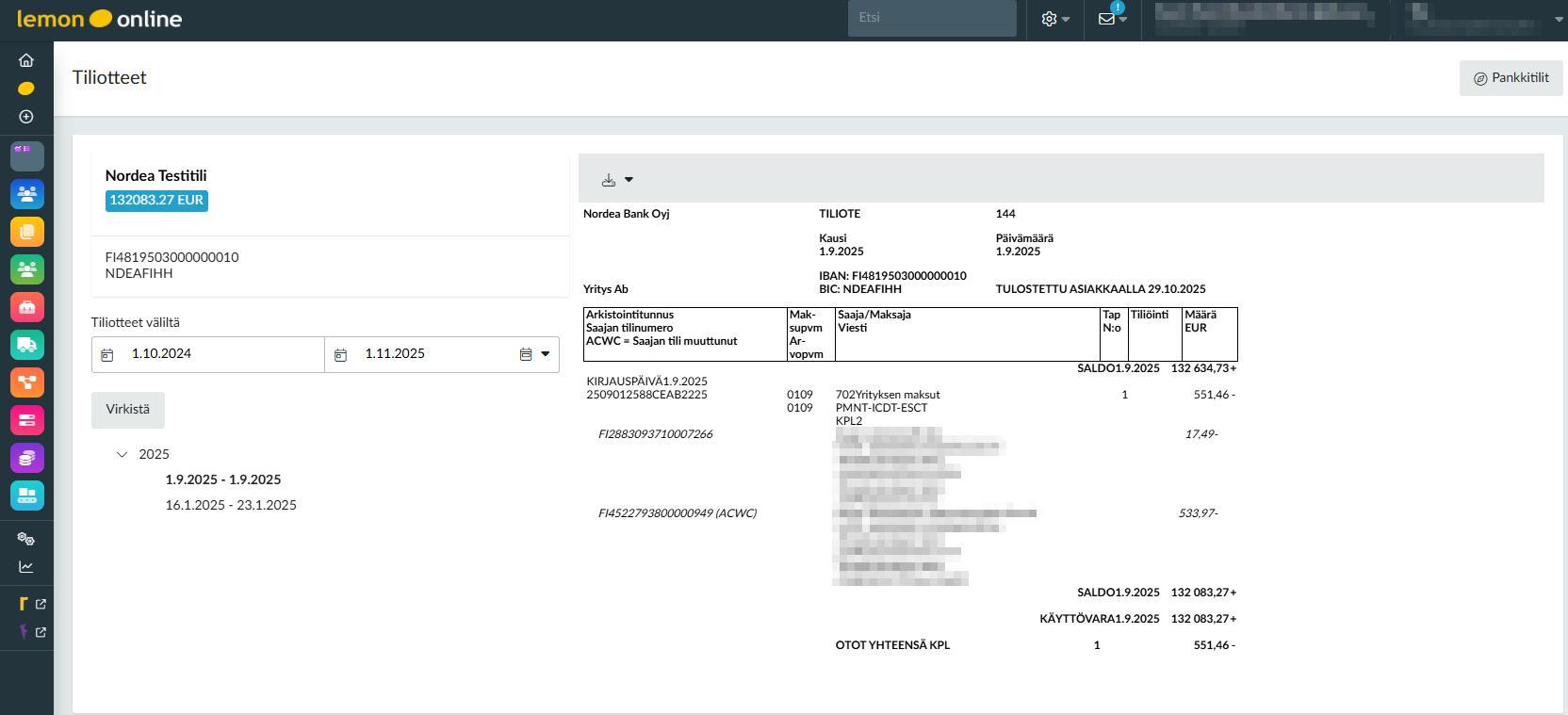 Lemonsoft Pankkiyhteys yhdistää yrityksesi pankkeihin turvallisesti